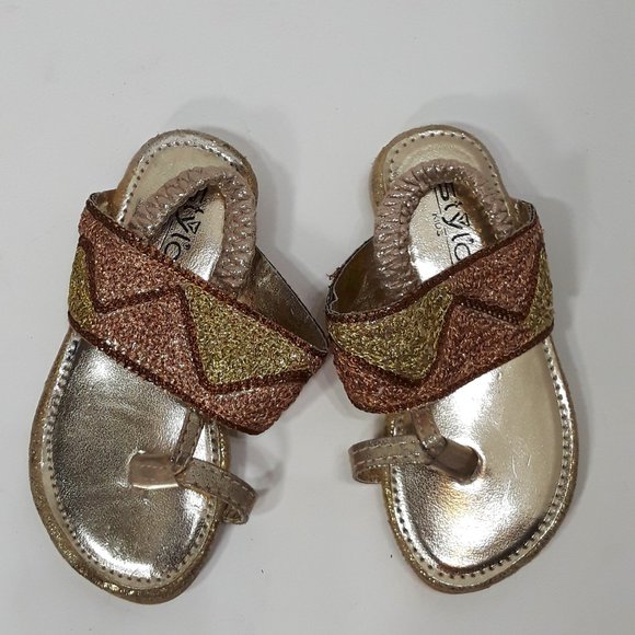 stylo kids | Shoes | Stylo Kids Flat Gold Summer Sandals Girls Size 3 ...